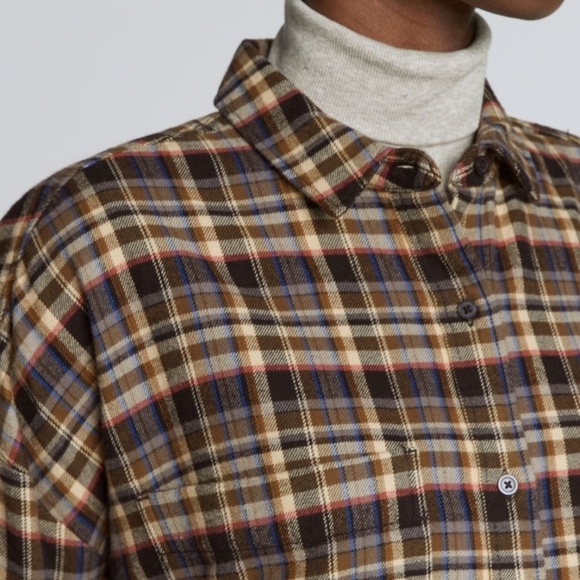 Everlane | Tops | Everlane Boxy Plaid Flannel Shirt | Poshmark
